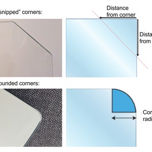 Oversized/irregular Custom Cut Custom Size Clear Annealed Glass (1/8 ...