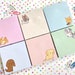 Design Set #2: Cute Kawaii Dog Themed Sticky Notes, Party Favors Animal ...