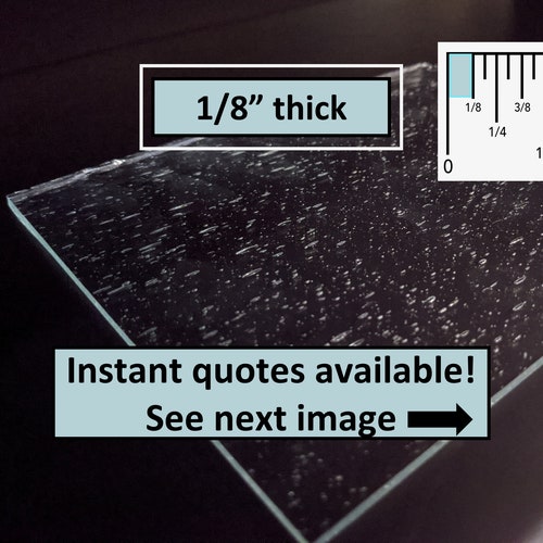 Instant Quotes Available 1/4 Thick Custom Cut Custom - Etsy