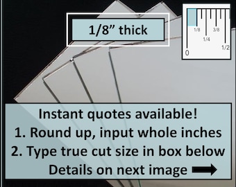 Instant Quotes Available 1/4 Thick, Custom Cut, Custom Size Clear ...