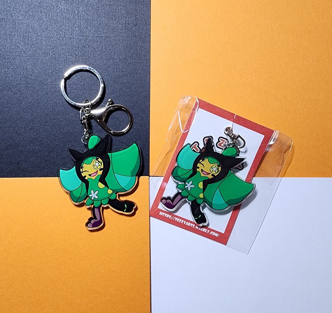 PKMN Inspired Flower Ogre 2.5in Acrylic Charm - Etsy