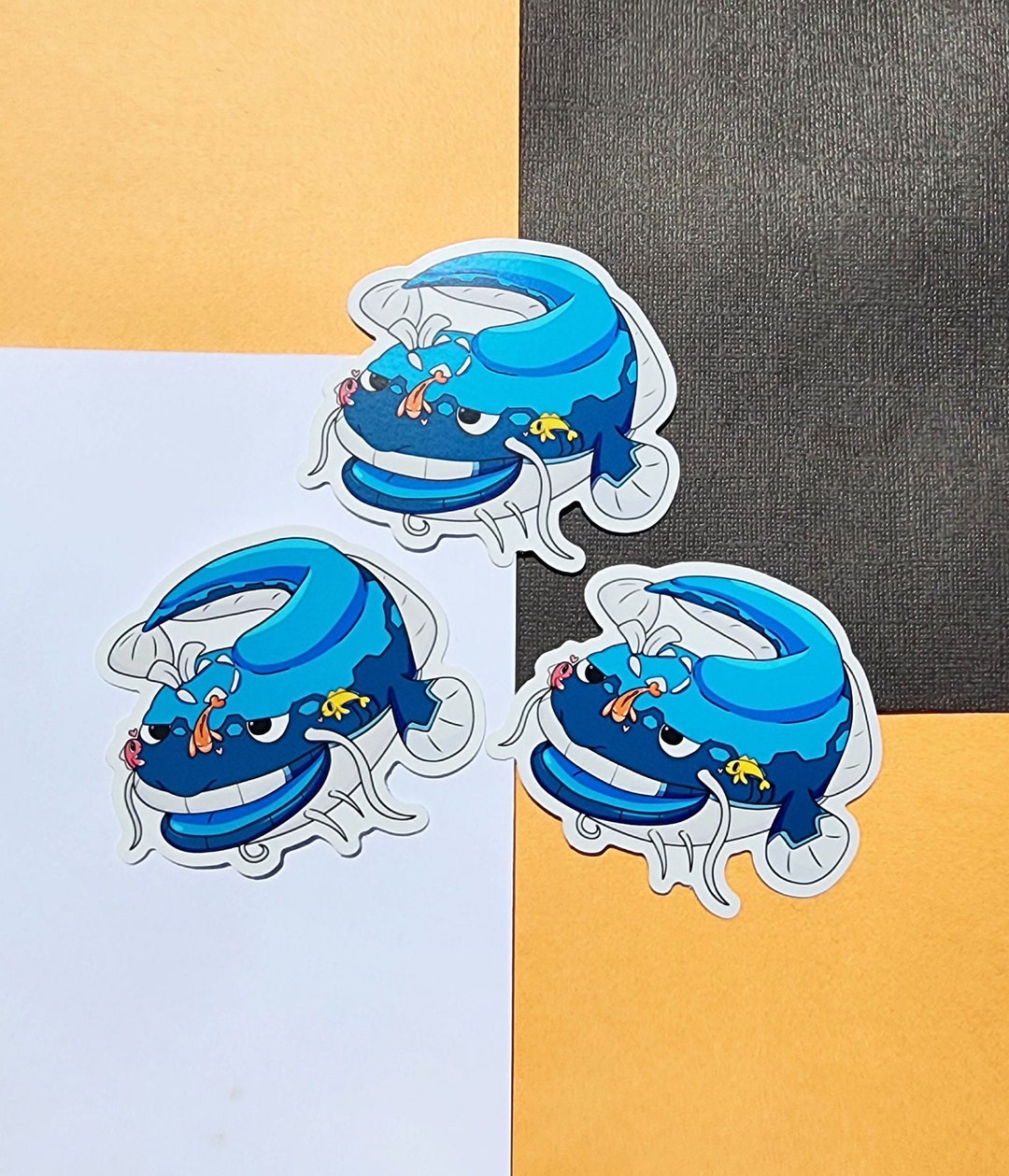 PKMN Inspired Catfish 3in Vinyl Sticker - Etsy