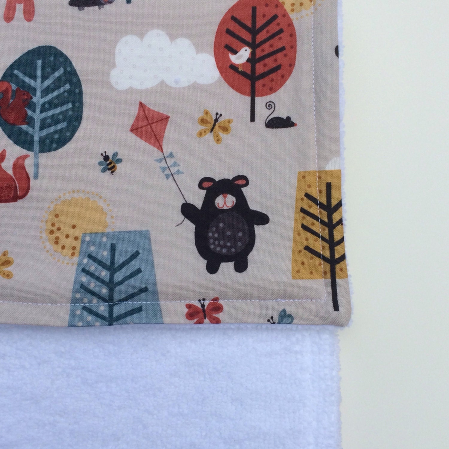 Burp Cloth - Animals Burp Cloth - Baby Burp Cloth - Modern Burp Cloth ...