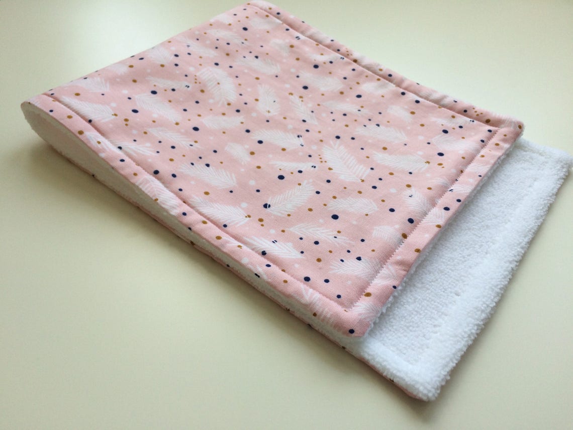 Pink Floral Burp Cloth Modern Baby Girl Gift Spit up Rag - Etsy