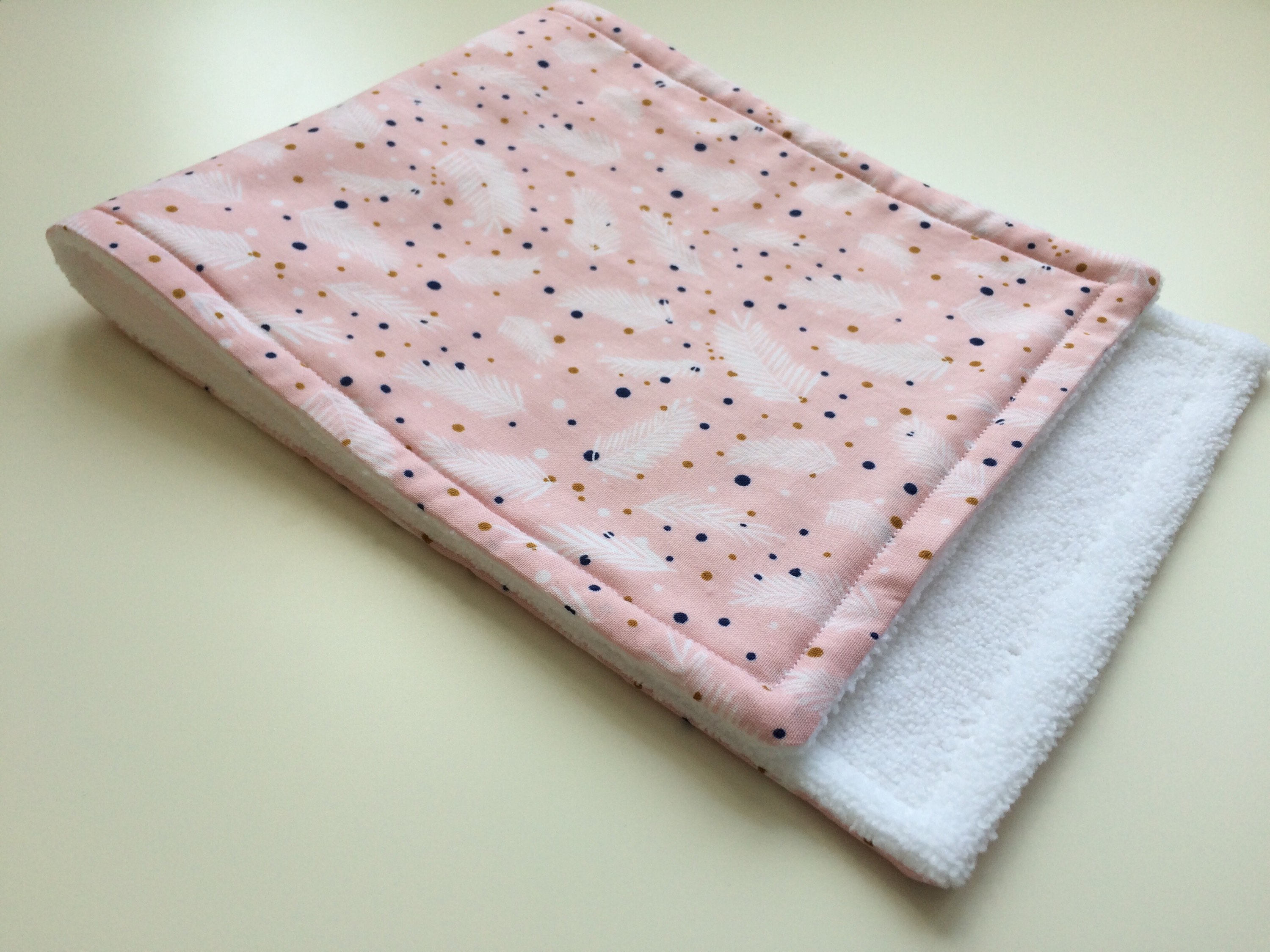 Pink Floral Burp Cloth Modern Baby Girl Gift Spit up Rag - Etsy