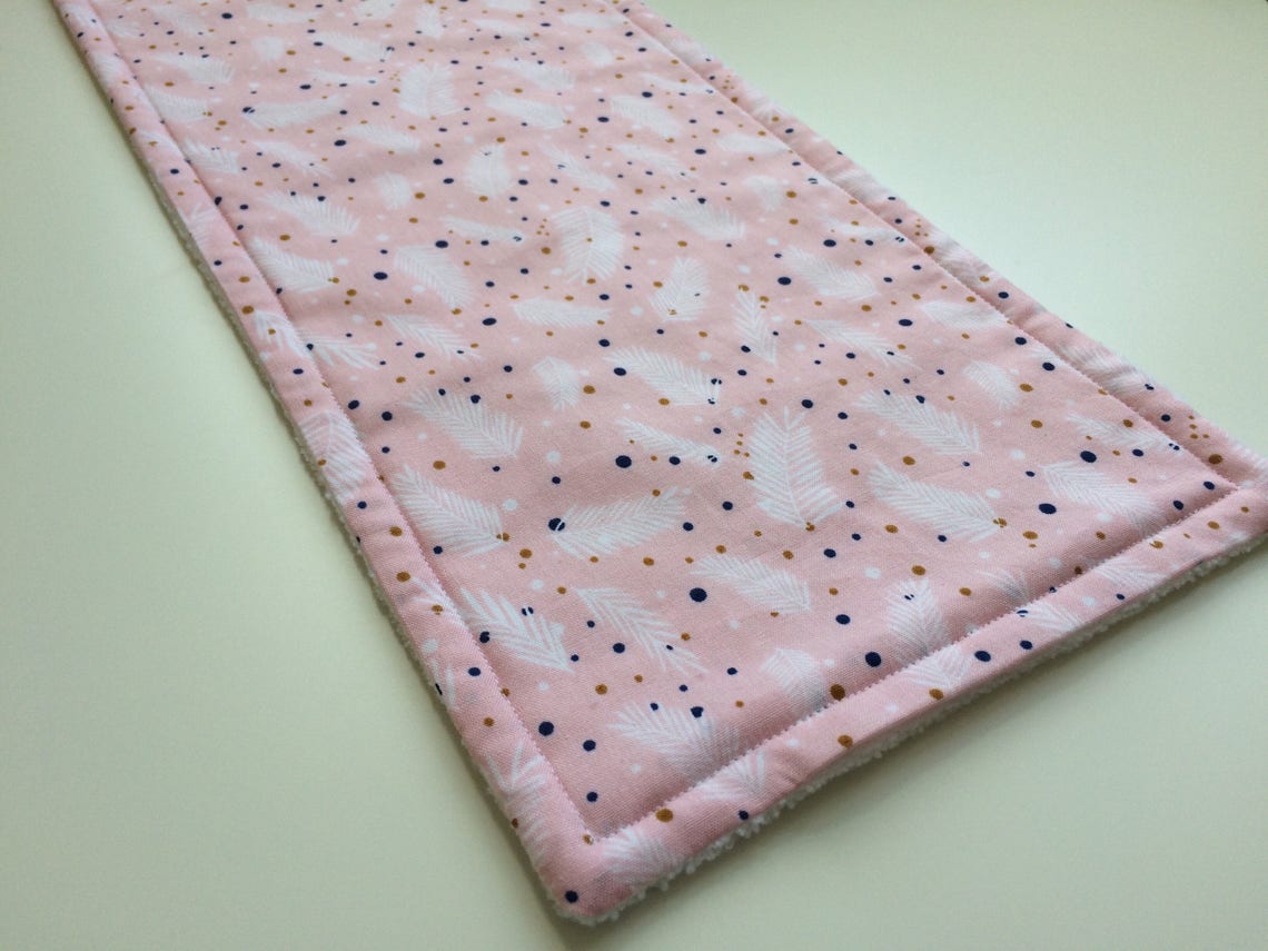 Pink Floral Burp Cloth Modern Baby Girl Gift Spit up Rag - Etsy