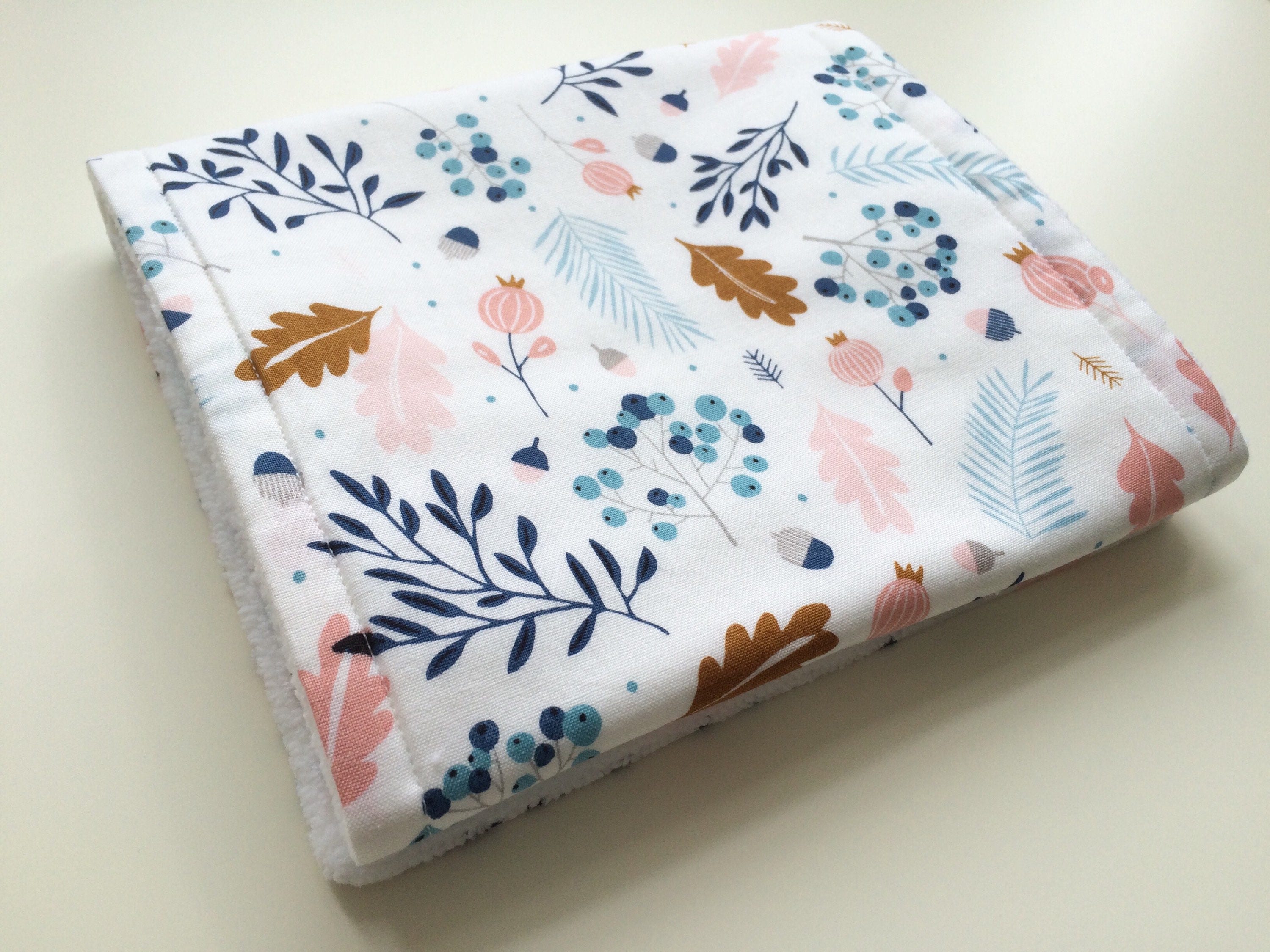 Nature Burping Cloth, Pretty Baby Gift, Newborn Spit Rag, Leaves Burp ...