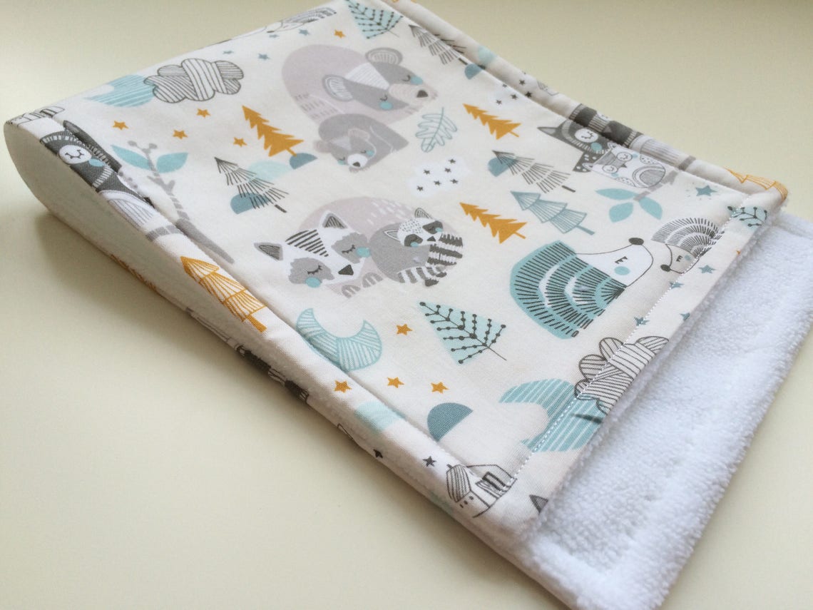 Animals Burp Cloth, Woodland Spit up Rag, Baby Burping Pad, Newborn ...