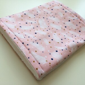 Pink Floral Burp Cloth Modern Baby Girl Gift Spit up Rag - Etsy