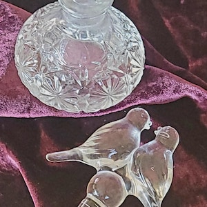 Vintage BIRD Perfume Bottle With Glass Dauber - Etsy