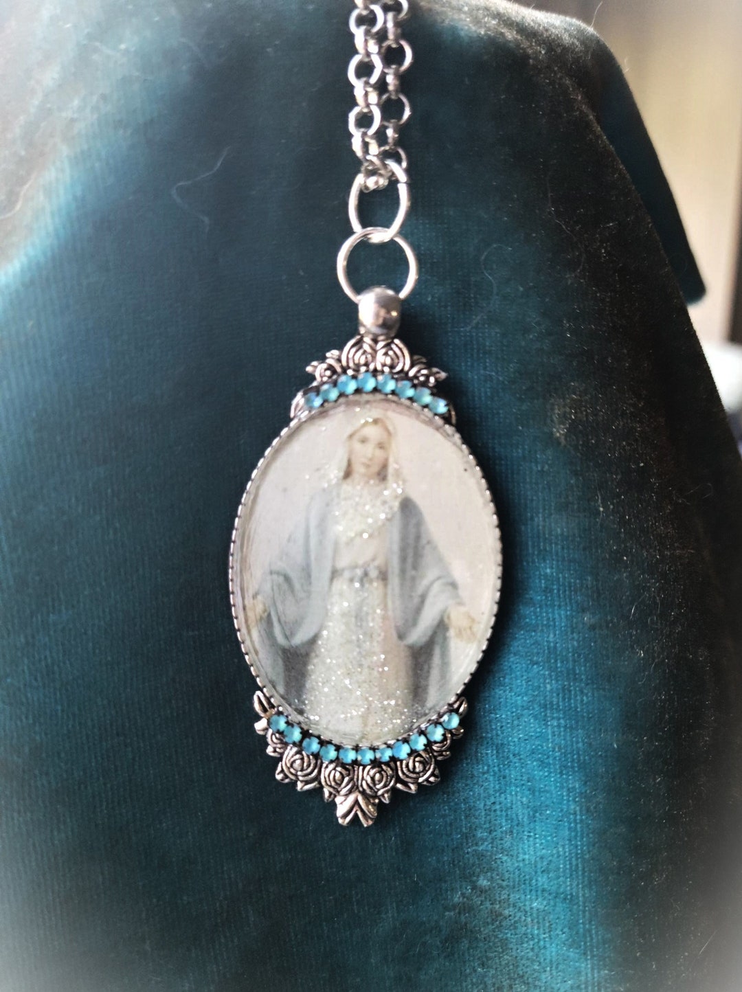 Religious Pendant Jewelry Mary Necklace Catholic Jewelry Pendant - Etsy
