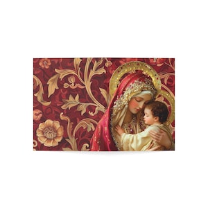 Religious Christmas Cards - Mary & Jesus Holiday Cards Set of 10, 30 ...