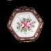 Vintage Limoge Hexagon Shaped French Porcelain Patch Box, Trinket Box ...