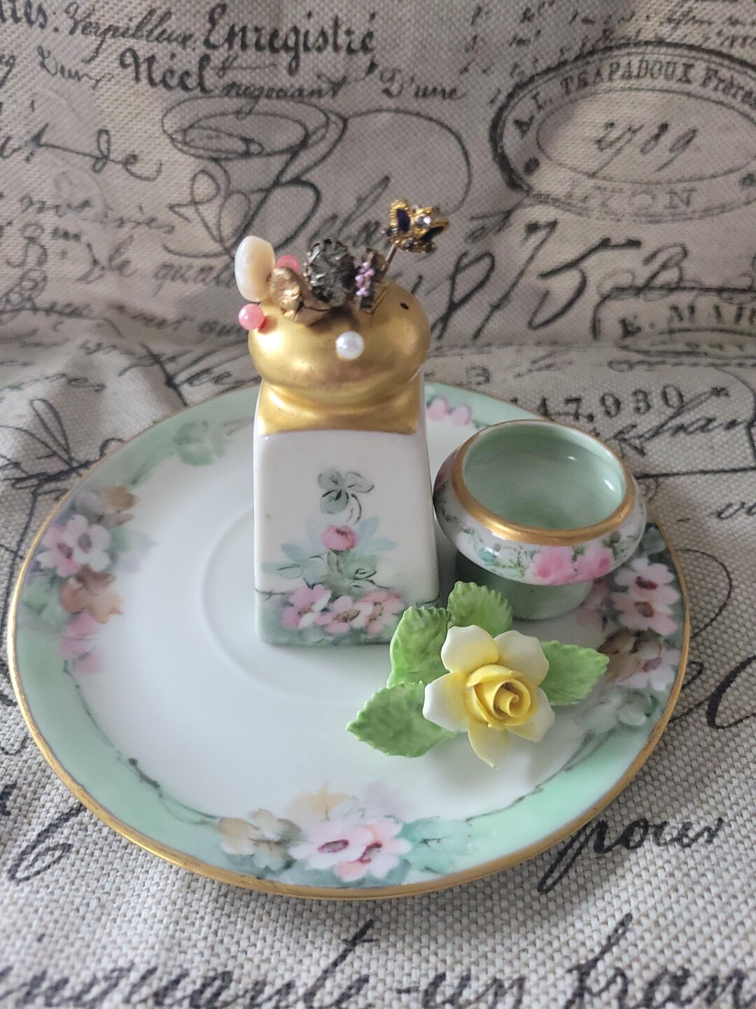 Ring Tray Pin Tray Stick Pin Holder / Tooth Pick Holder Salt Celler ...