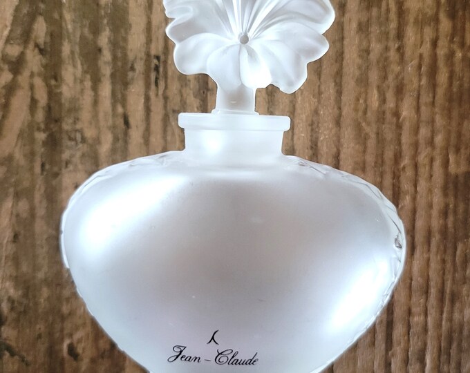 Vintage Glass FRENCH Perfume Bottle - Empty W/ Stopper Jean Claude ...