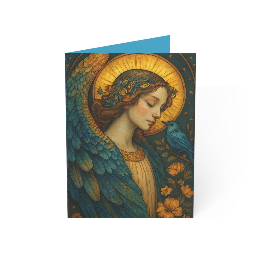 Blank Angel Note Cards Set BLANK All Occasions, Birthdays, Thank You ...