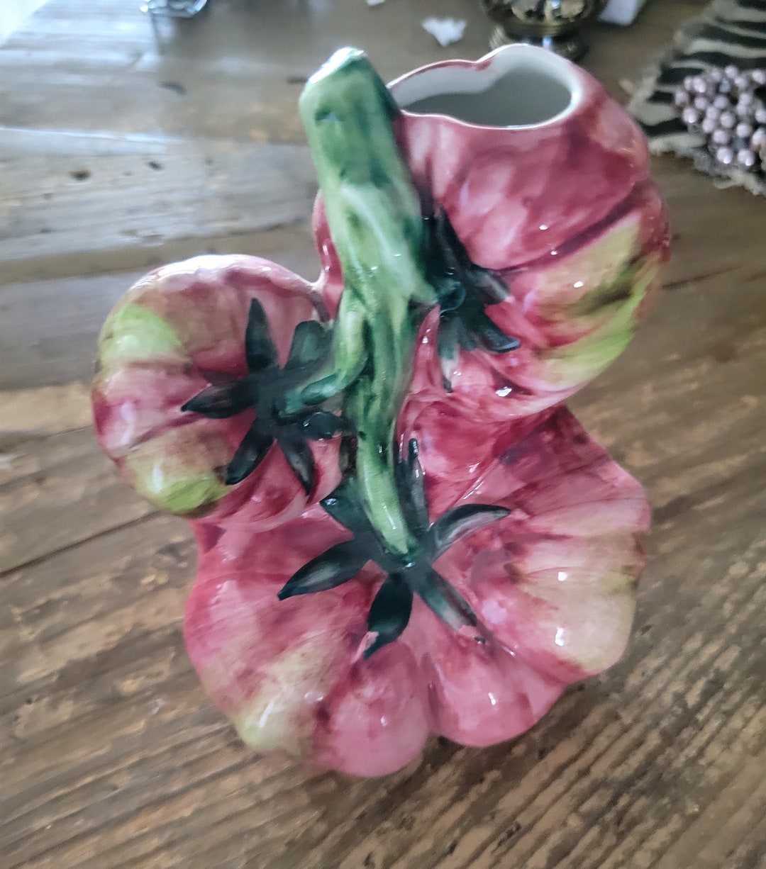 Vietri Tomato Vase Kitchen Decor, Tabletop Ceramic Vegetables - Etsy