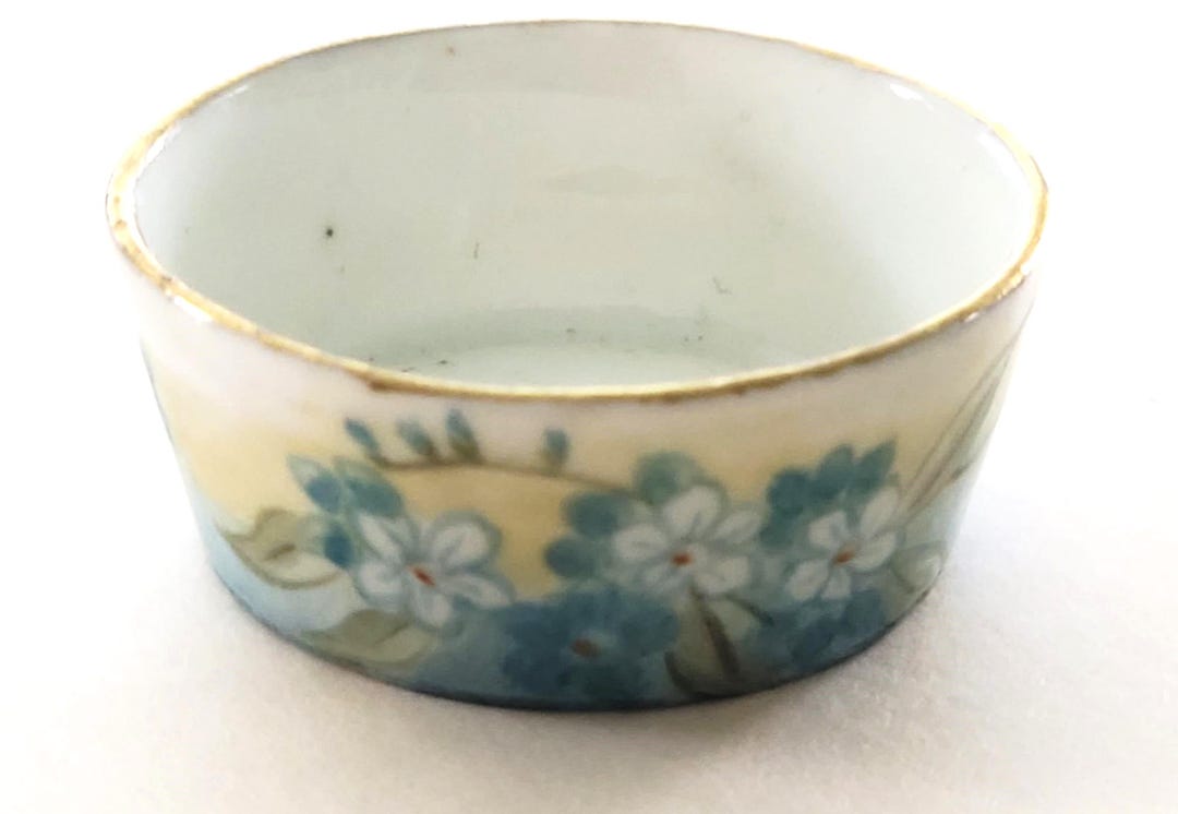 Salt Cellar Antique Porcelain Salt Dish Hand-painted Salt Gift ...