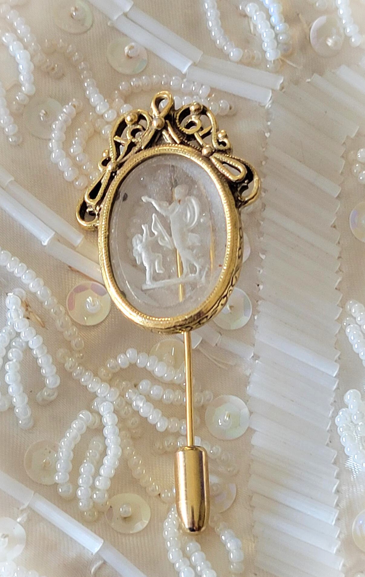 Intaglio Stick Pin - Etsy