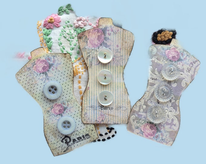 Vintage Buttons, Carded Ephemera Dress Forms - Etsy