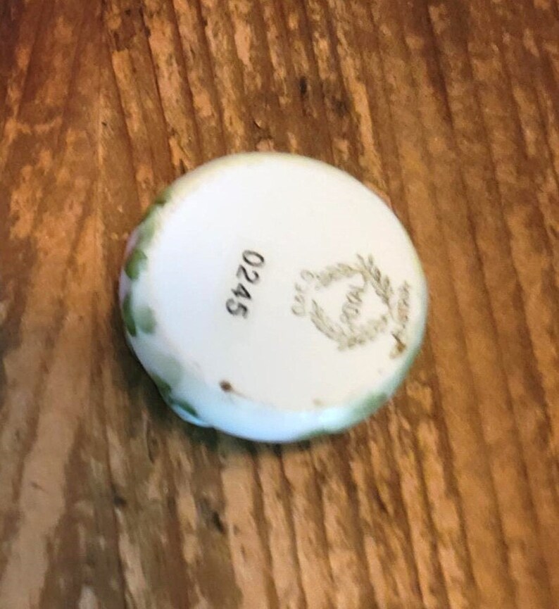 Antique Porcelain Salt Cellars Royal, Hand-painted, Gilt Trim - Etsy