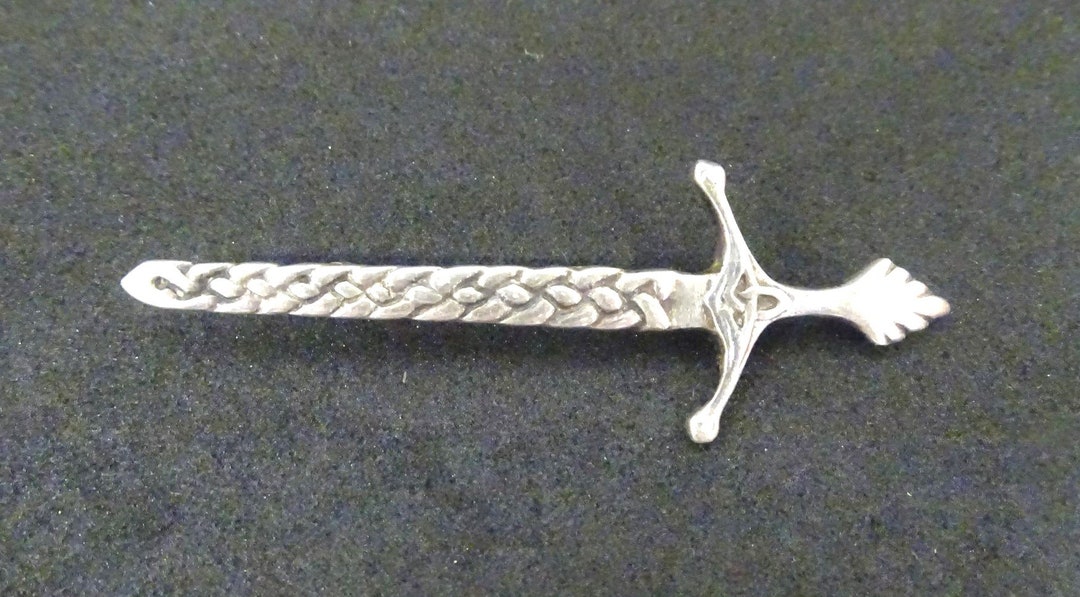 Sterling Silver Sword Kilt Pin, Stick Pin, Lapel Brooch - Etsy