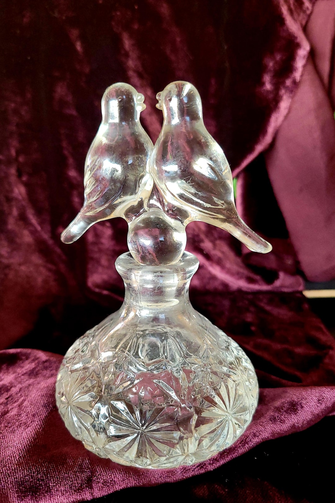 Vintage BIRD Perfume Bottle With Glass Dauber - Etsy