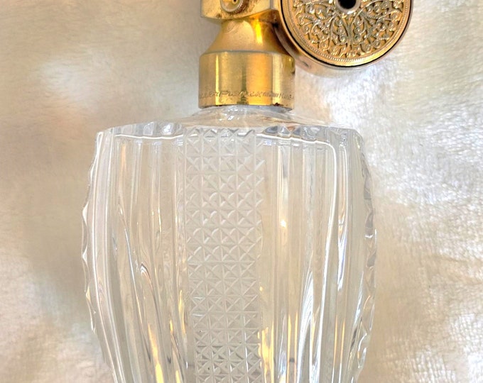 Marcel Franck France Perfume Bottle With Brass Atomizer, Signed Made in ...