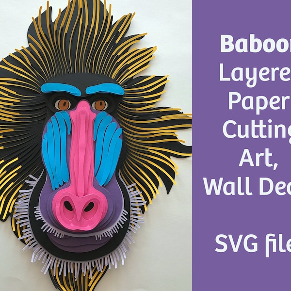 Baboon Svg - Etsy