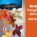 Birds Hanging Mobile, Printable PDF, DIY Papercraft, Kids' Room Decor ...