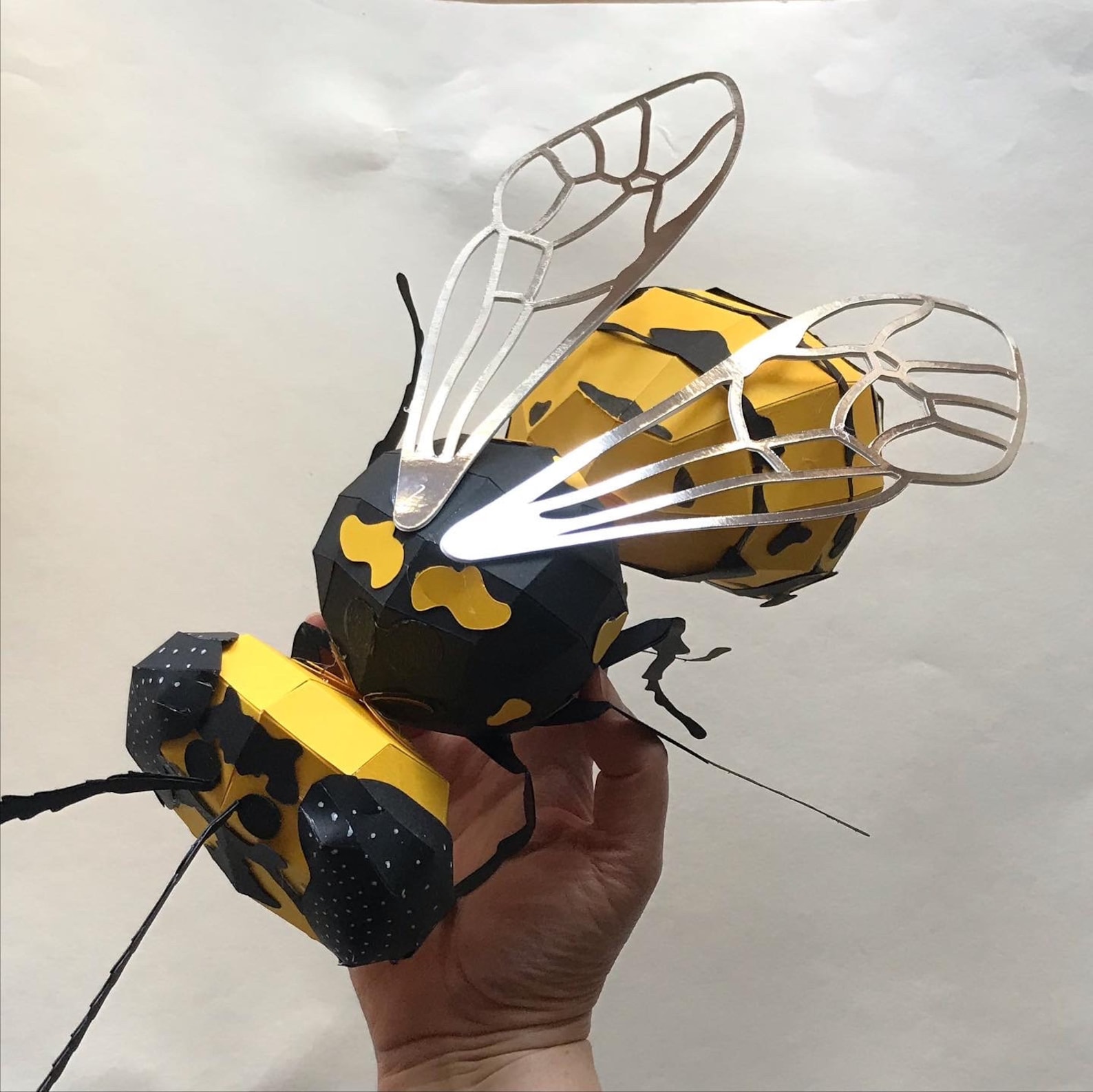 Wasp 3D Papercraft: Low Poly Model (SVG, PDF Files) - Etsy