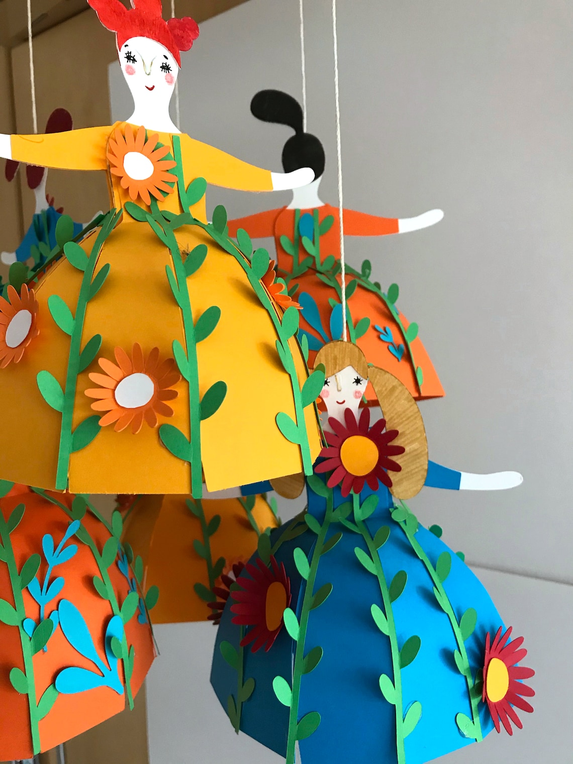 Dancing Girls HANGING DECOR Paper Craft Activity Kit - Etsy