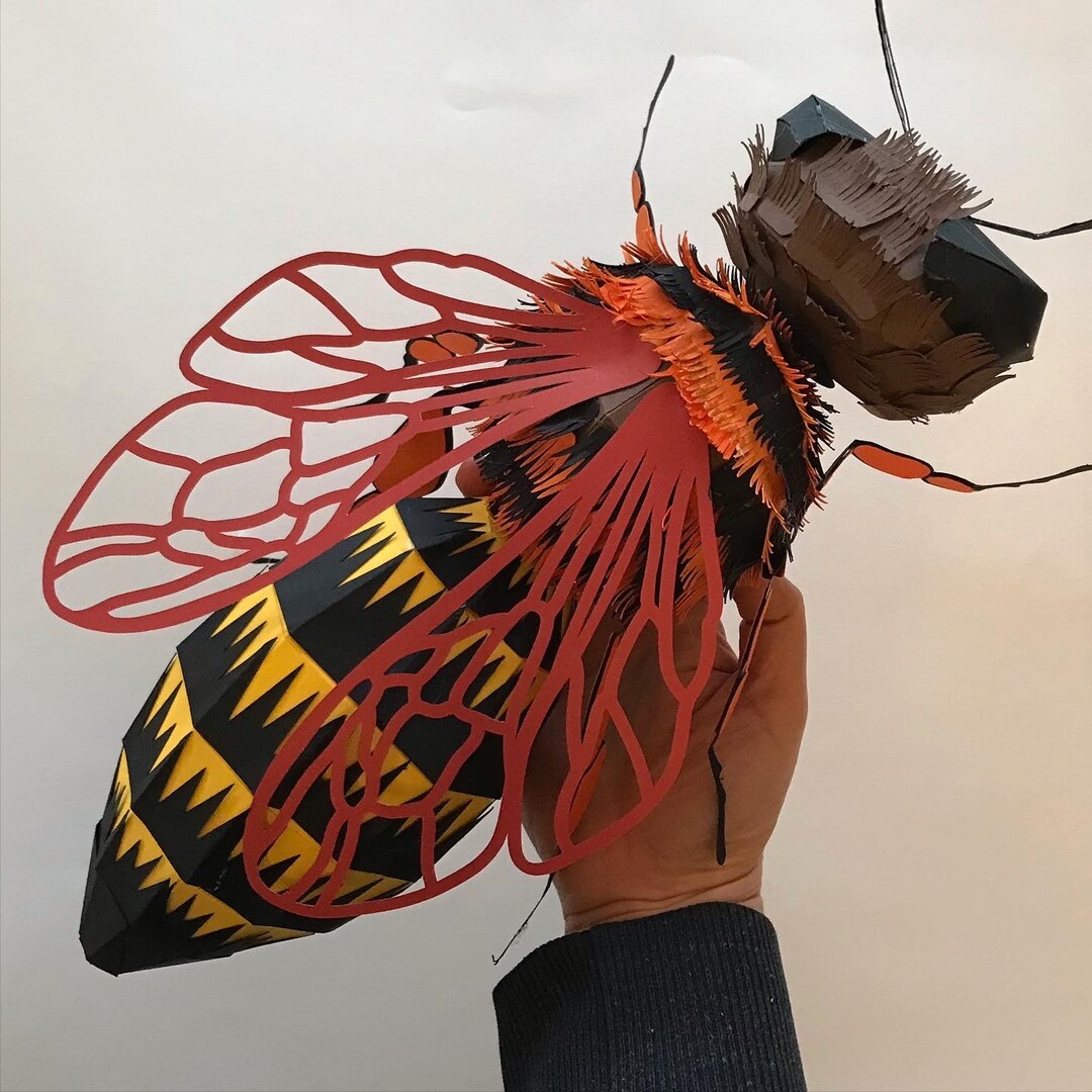 BEE Papercraft Activity Kit, SVG File for Cricut, 3D Vector Digital ...