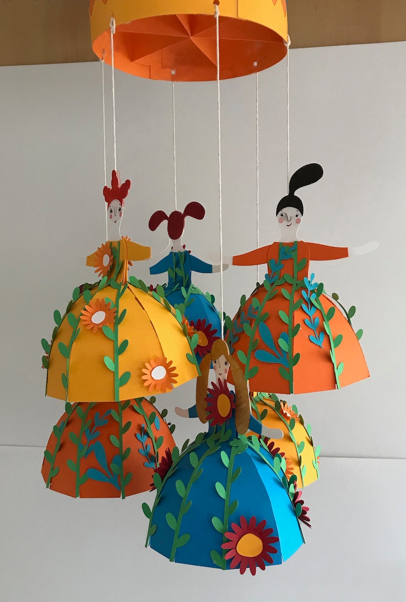 DIY Paper Doll Hanging Decoration Kit: Kids Craft Project - Etsy