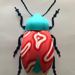3D Paper Bugs 01: Papercraft Kit, SVG for Cricut, PDF Files - Etsy