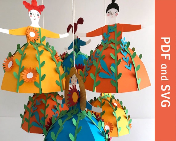 Dancing Girls HANGING DECOR Paper Craft Activity Kit - Etsy Australia