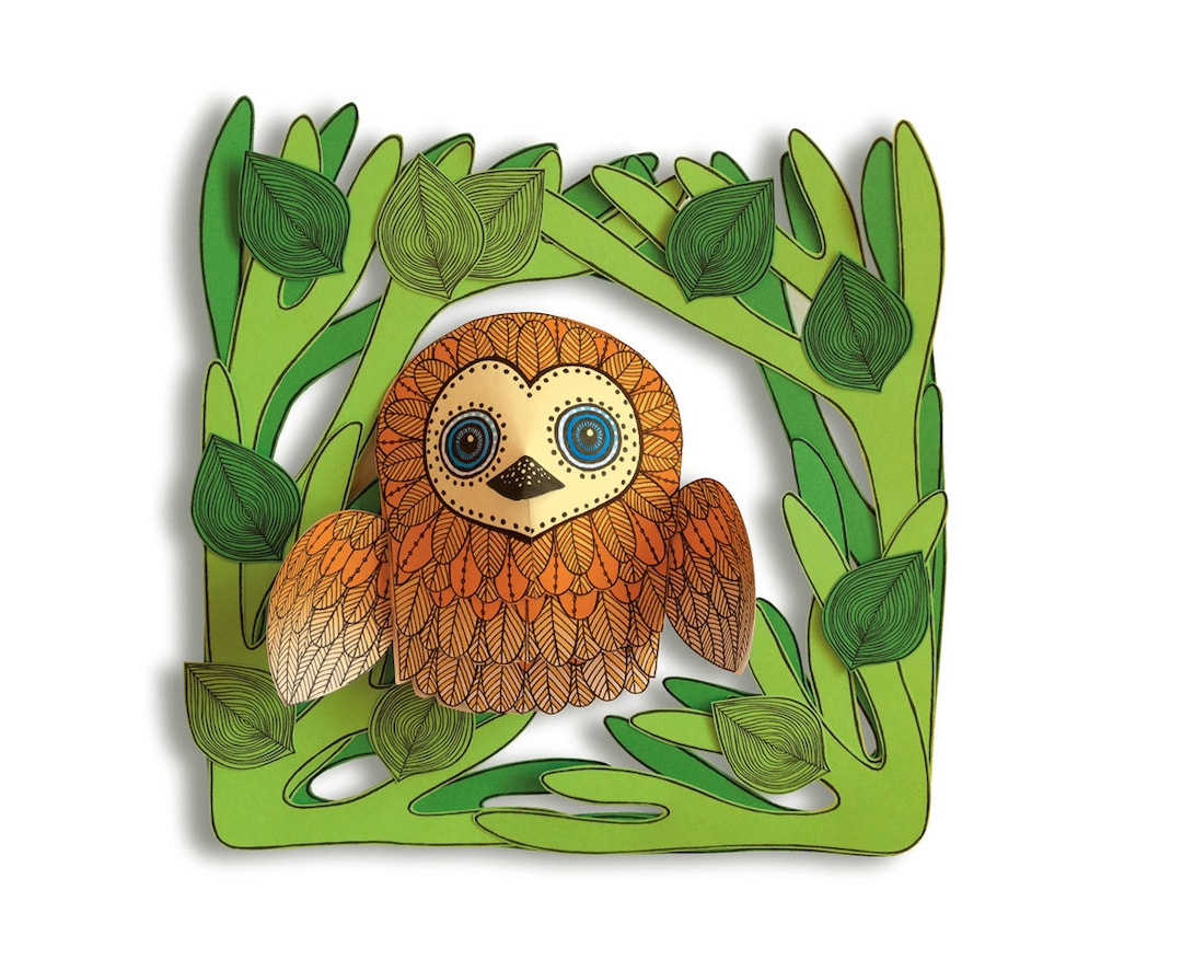 Little Owl in the Forest Home Craft Activity Kit - Etsy