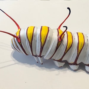 Caterpillar 3D Paper Craft, PDF Files, SVG Files for Cricut, Vector ...