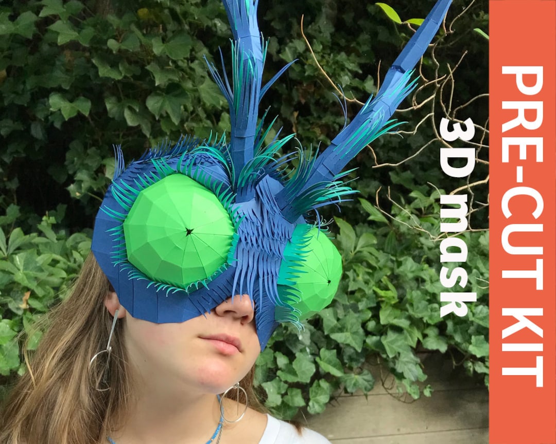 Insect Pre-cut 3D Paper Mask - Etsy UK