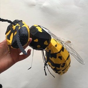Wasp 3D Papercraft: Low Poly Model (SVG, PDF Files) - Etsy