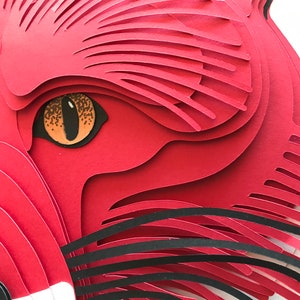 Fox Layered Paper Cutting Art, SVG Files, Cricut, Design Space, Vector ...