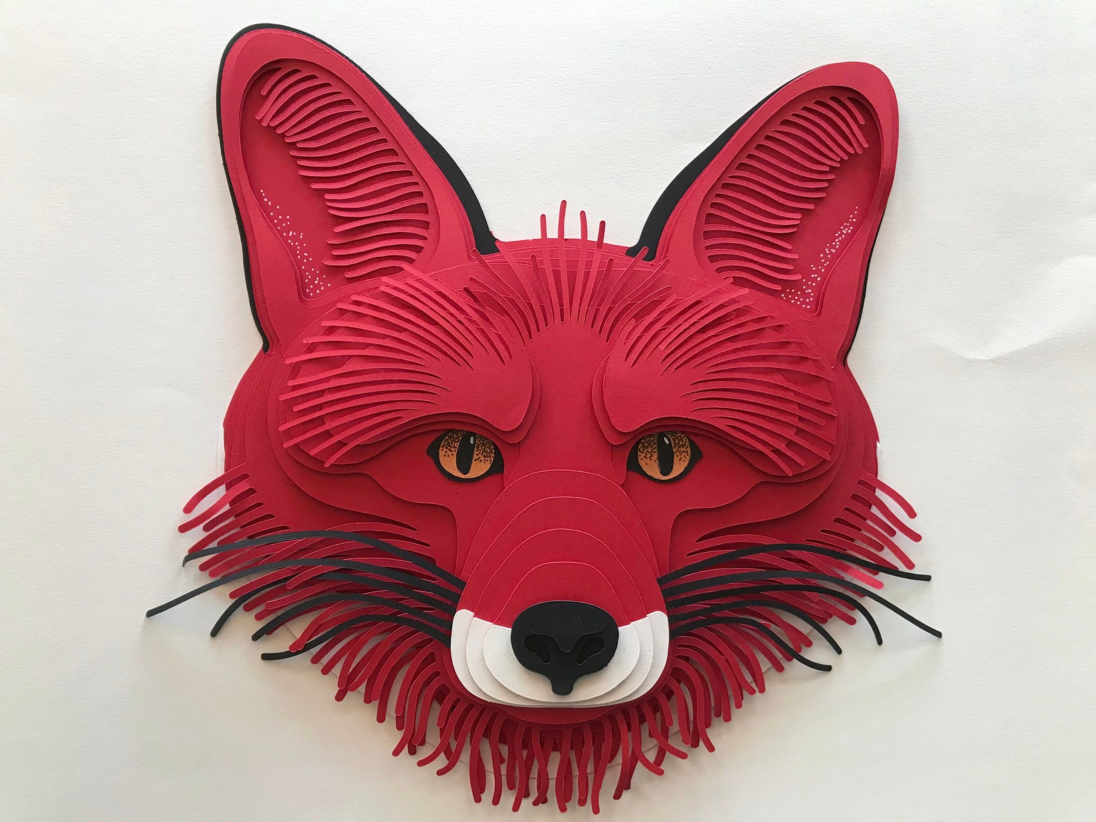 Fox Layered Paper Cutting Art, SVG Files, Cricut, Design Space, Vector ...