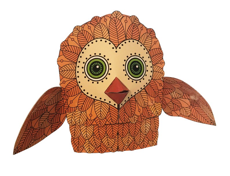 Fox Wolf Owl Raccoon Hedgehog Puppets Printable PDF DIY - Etsy