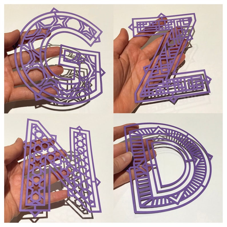 ALPHABET, Art Deco, Decorative Letters, SVG File for Cricut, Jpg, Pdf ...