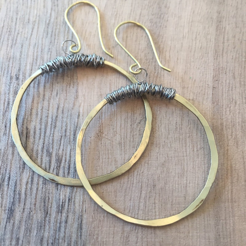 Wire Wrapped Hoops - Etsy