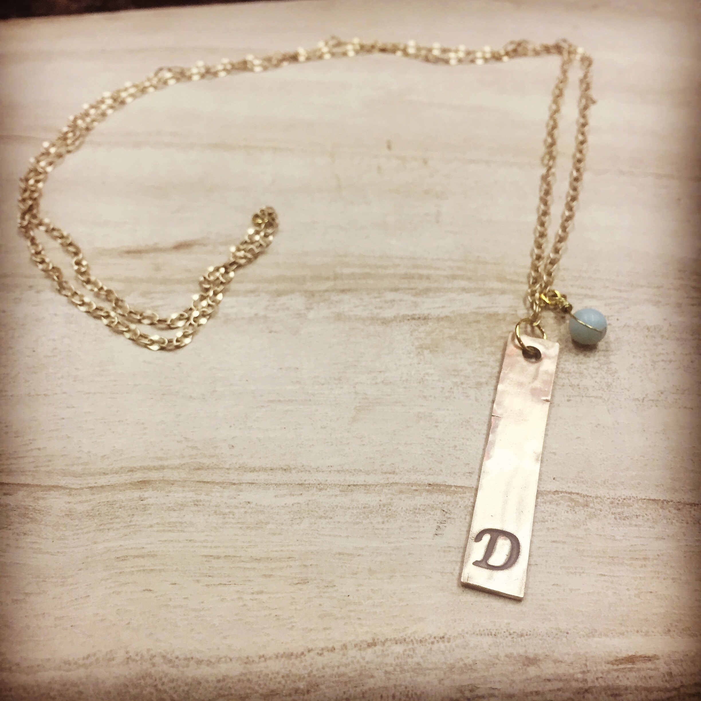 Long Initial Necklace
