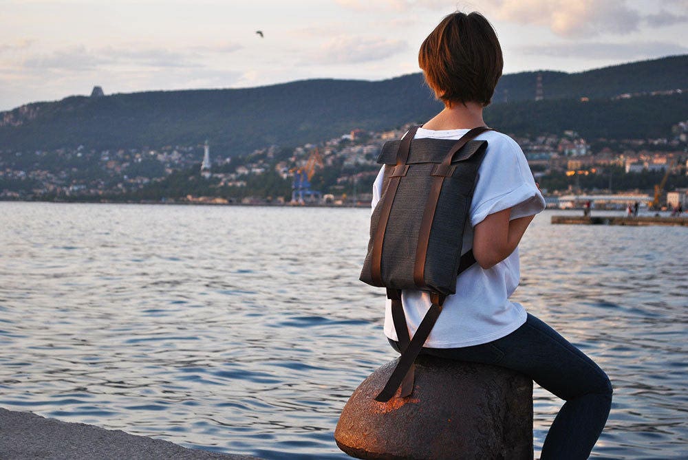 Plain Rucksack Minimalist Backpack Everyday Backpack - Etsy