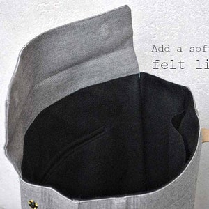 Men's Backpack Leather, Gray Canvas Rucksack, Canvas Minimalist ...