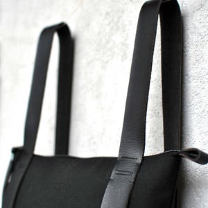 Water Resistant Canvas Backpack, Minimal Rucksack, Lightweight Unisex ...