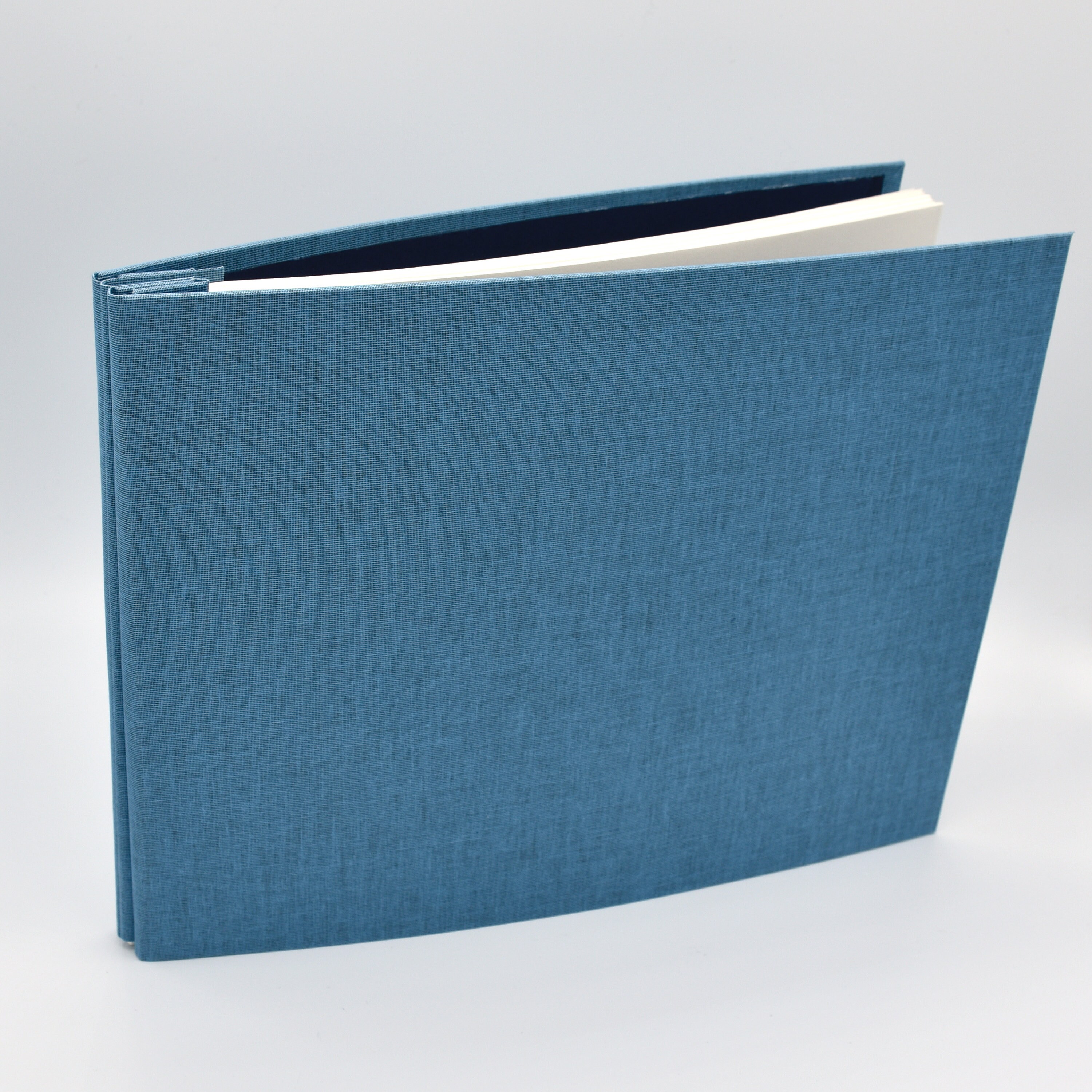 Papercraft Handmade expandable scrapbook with large blue flowers Craft ...